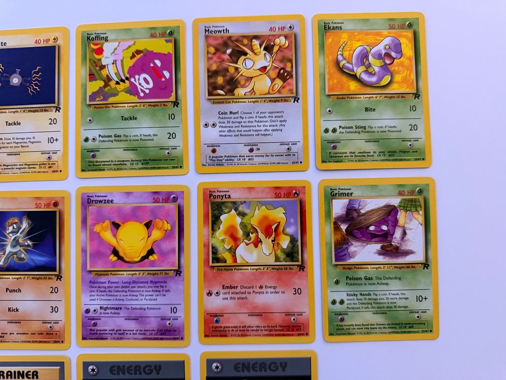 Team Rocket 20 Pokémon Karten Bundle WOTC 2000 Vintage (Gebraucht) in ...