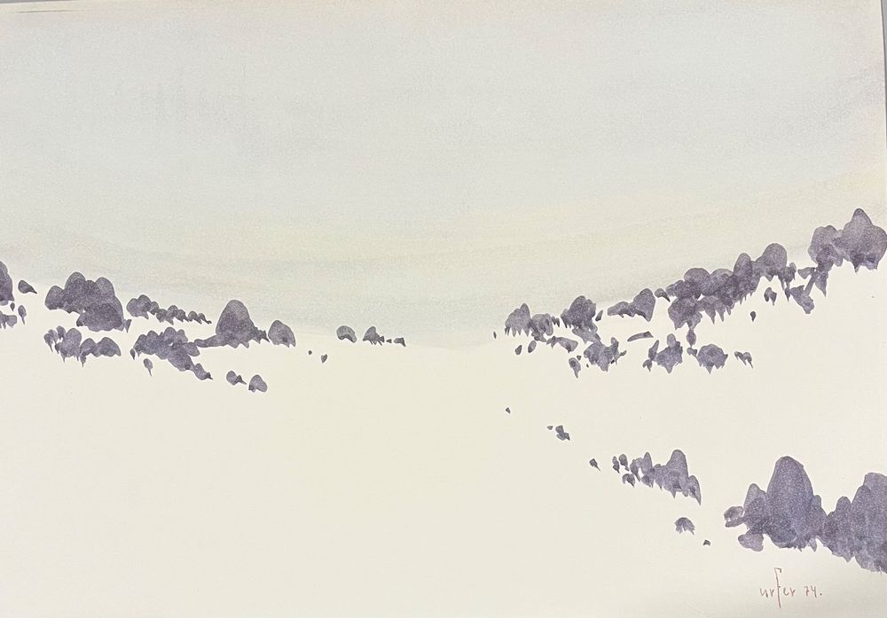 Willy Urfer (1926) Winter Landschafts Aquarell (Gebraucht) in Hochdorf ...