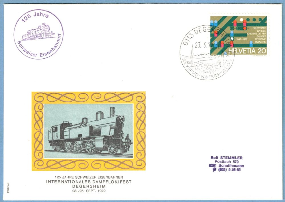 125 Jahre Schweizer Eisenbahnen - Dampflokifest Degerseim (Gebraucht) in Mellingen für CHF 1 ...