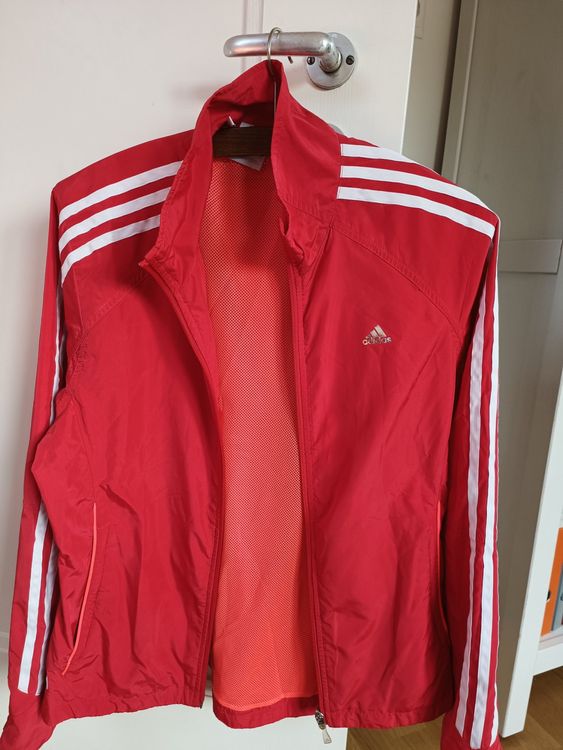 rote Adidas Damen-Trainingsjacke, Grösse 40 | Kaufen auf Ricardo
