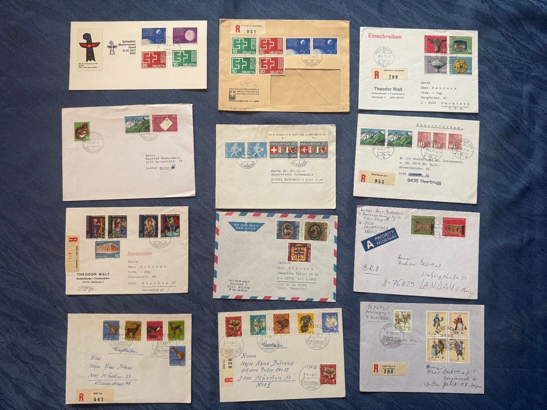 Lots T Suisse , 12 Enveloppe Timbré voir Photos (D'occasion) à Stilli ...