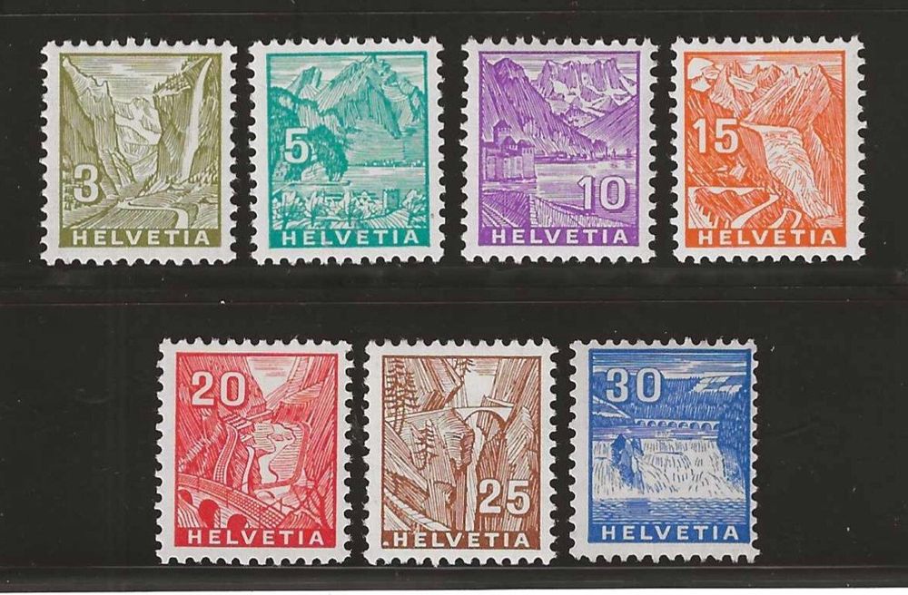 1934 : Serie Nr. 194 - 200 postfrisch ** KP 160.-- (Neu (gemäss Beschreibung)) in Gümligen für ...