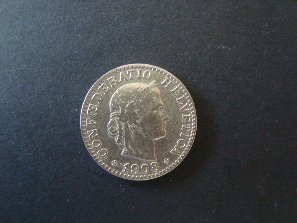 20 Rp 1908 auflage 1.50 million vz | Kaufen auf Ricardo