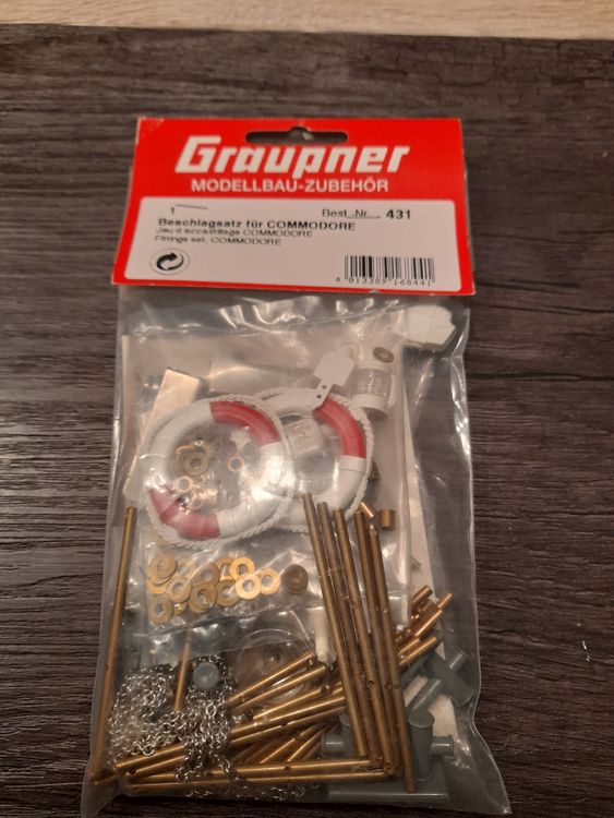 Graupner Beschlagsatz zu Commodore Bestell Nr 431 neu und or (Neu und originalverpackt) in ...