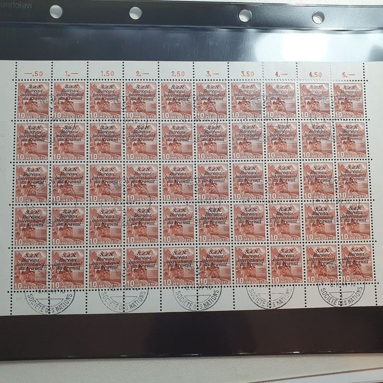 Briefmarken Bogen mit stempel (Gebraucht) in Hägendorf für CHF 2 – mit ...