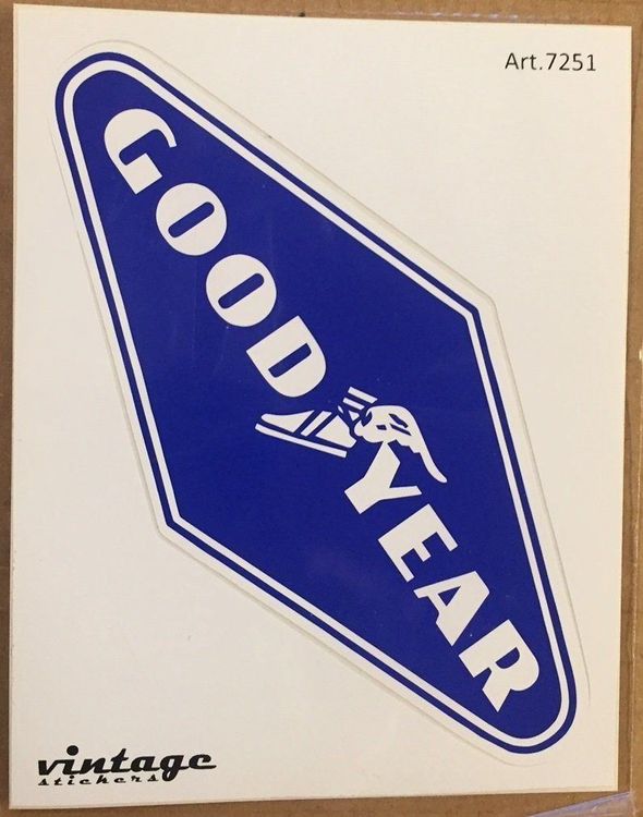 Goodyear Vintage Aufkleber Sticker ca. 13x6cm (Art. 7251) (Neu und ...