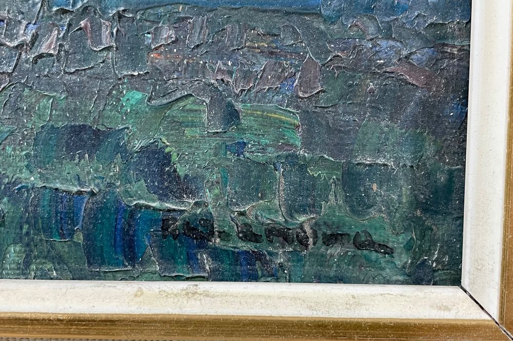 Impressionistisches Berg Landschaft Gemälde unleserlich Sign | Kaufen auf Ricardo