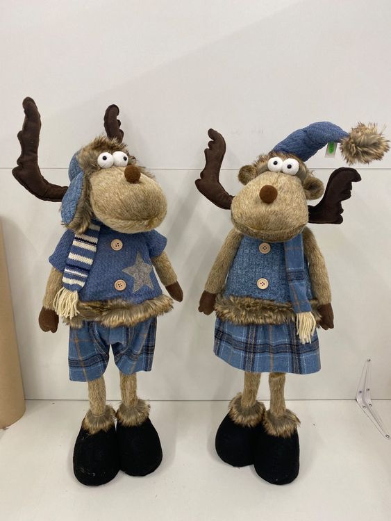 Weihnachtsdeko Rentier stehend Rock 70 cm (1 Stk.) (Neu und originalverpackt) in Oensingen für ...