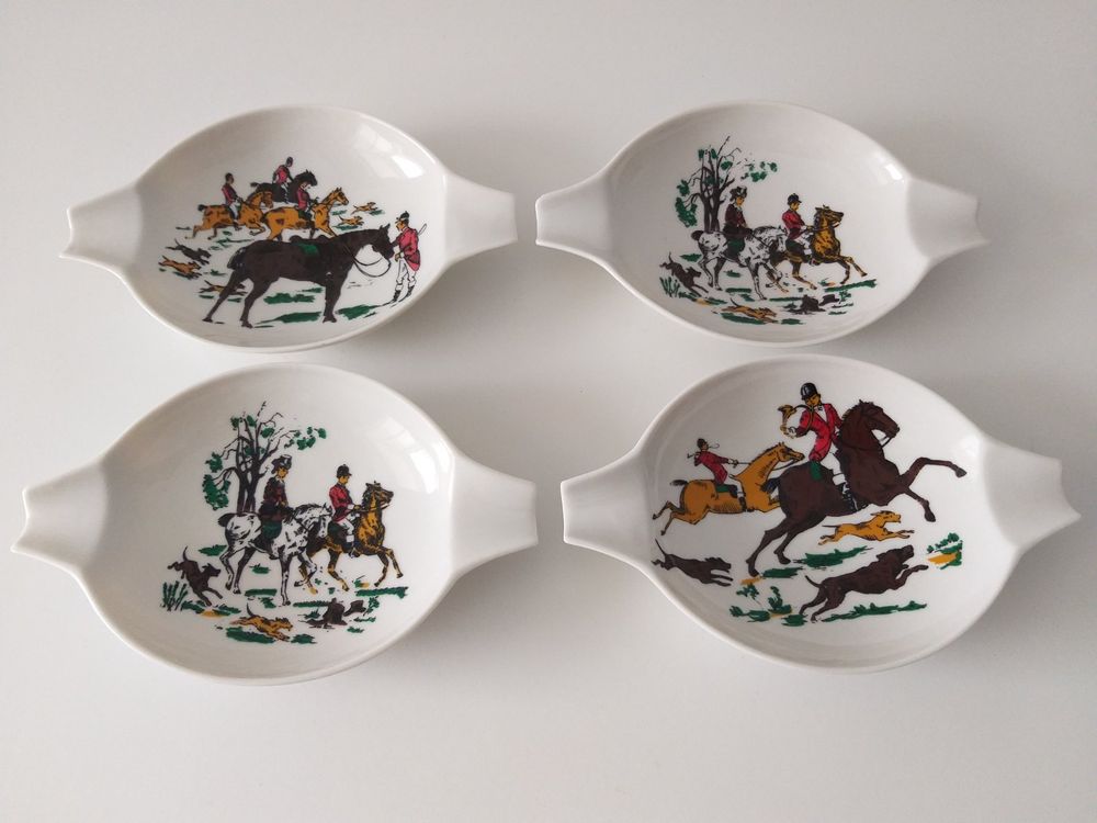 HELMUT KRÜGER 4 x petites assiettes ou cendriers (1954-1971) (Gebraucht ...