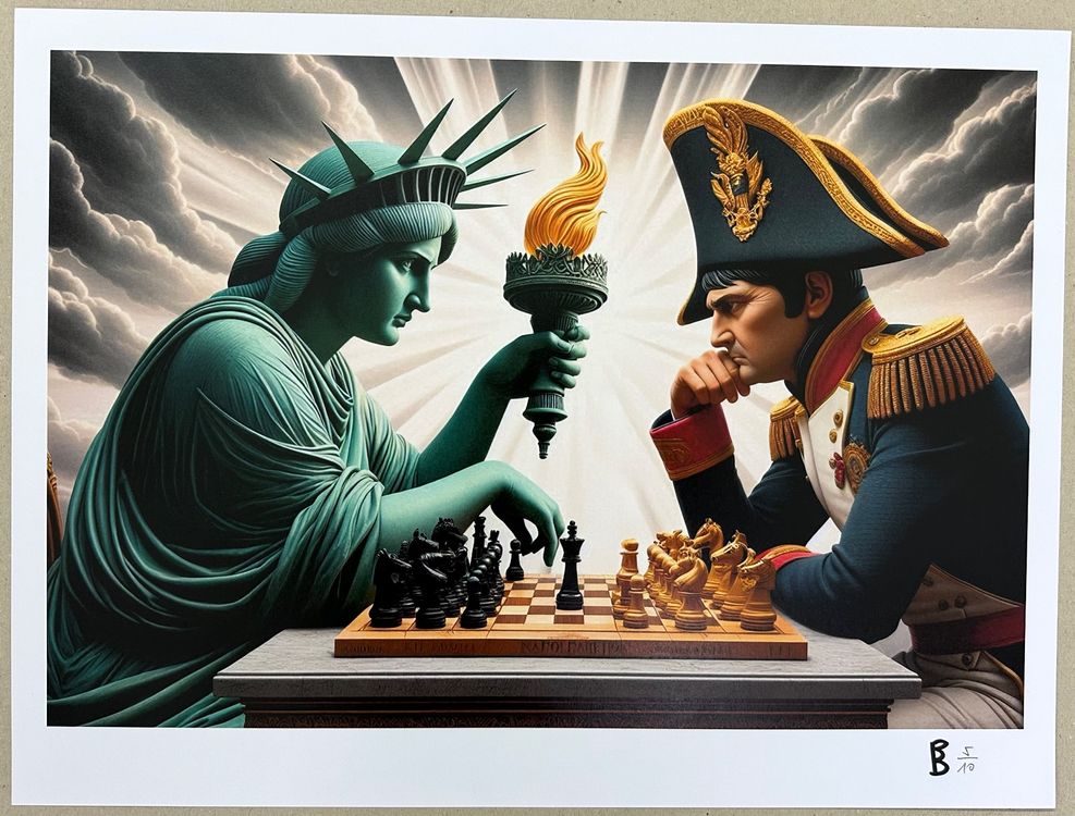 Bit Dancer: Napoleon Schachspiel, POP Art, signiert 5/10 (Neu (gemäss Beschreibung)) in Meilen ...