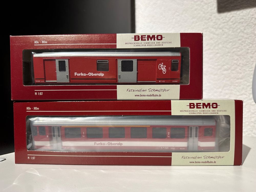 BEMO Pendelzug H0m Furka Oberalp Lok und wagen (Gebraucht) in Granges VS für CHF 230 – mit ...