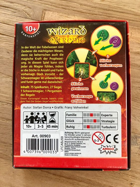 Wizard extreme Kartenspiel neu und unbenutzt (Neu (gemäss Beschreibung)) in St. Gallen für CHF 6 ...