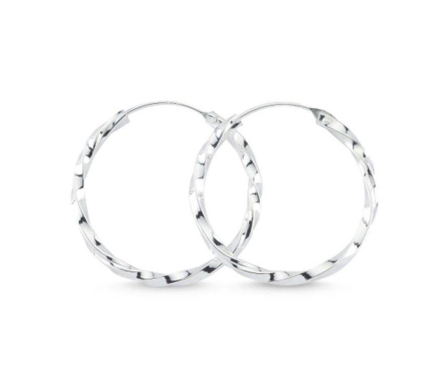 Ohrringe Creole gedreht 925 Silber Klassiker filigran 20mm (Neu und originalverpackt) in Zürich ...