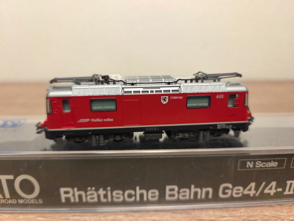 Kato N 3102 E-Lok Ge 4/4 II 631 RhB (Neuf avec emballage d'origine) à St-Aubin-Sauges pour CHF ...