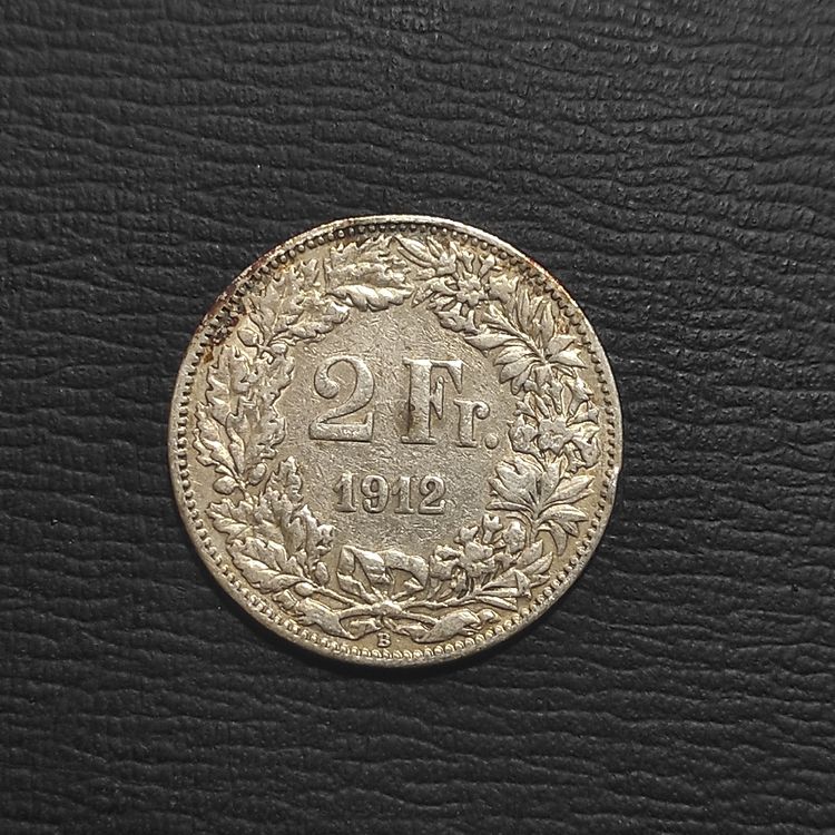 Silbermünze 2 Franken Helvetia 1912 Schweiz (Gebraucht) in Buchs SG für CHF 6 – mit Lieferung ...