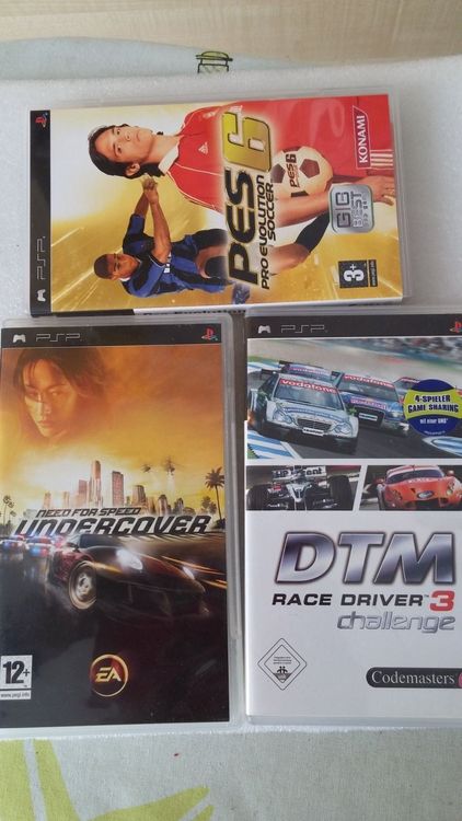 Need for Speed, Fifa 08 (PES 6DTM Verpackung), Race Driver 3 (Gebraucht ...