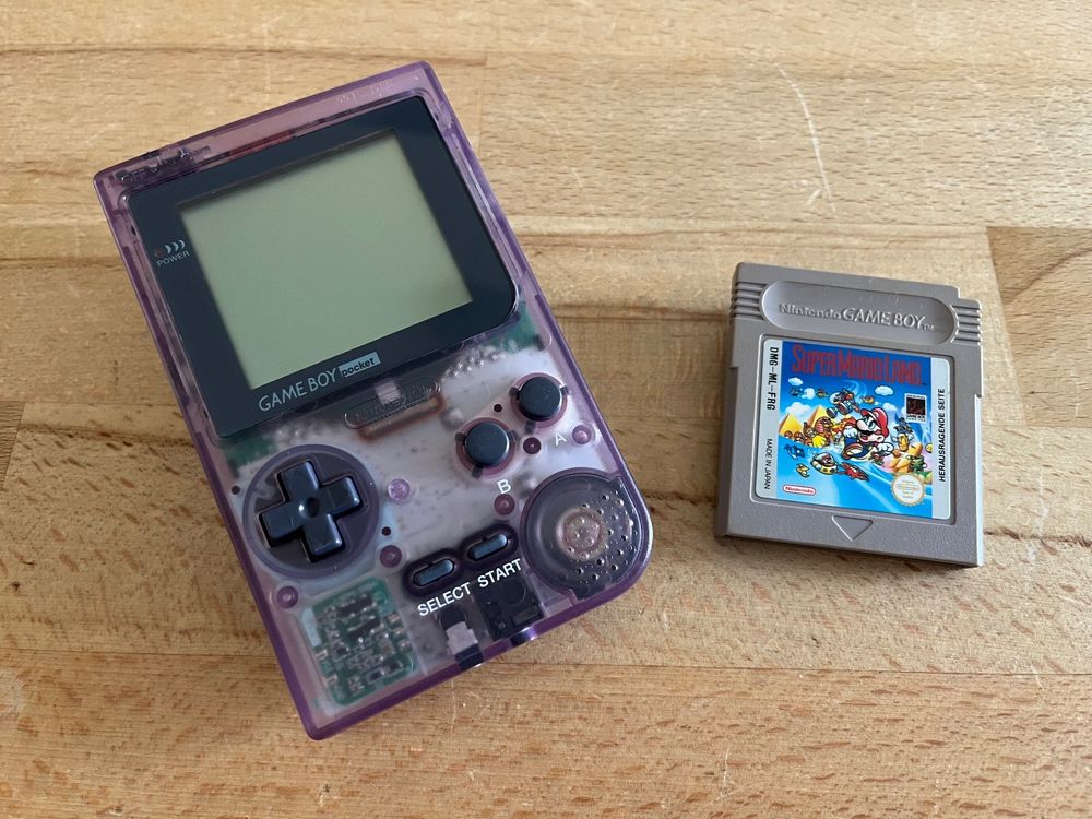 Game Boy Pocket Atomic purple + Super Mario Land Top-Zustand (Gebraucht ...