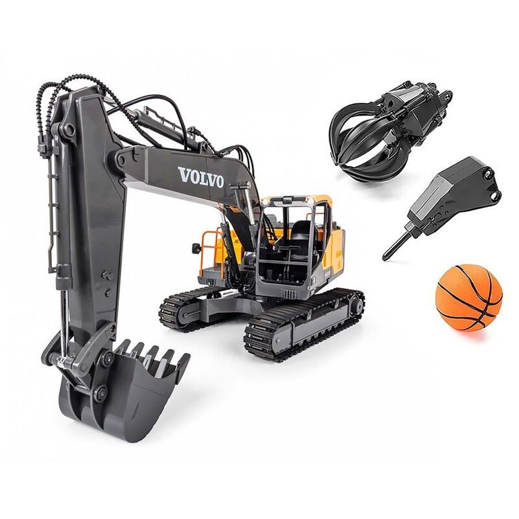 RC Volvo Kettenbagger 2.4 GHz mit Baggerschaufel , Meiselham (Neu und ...