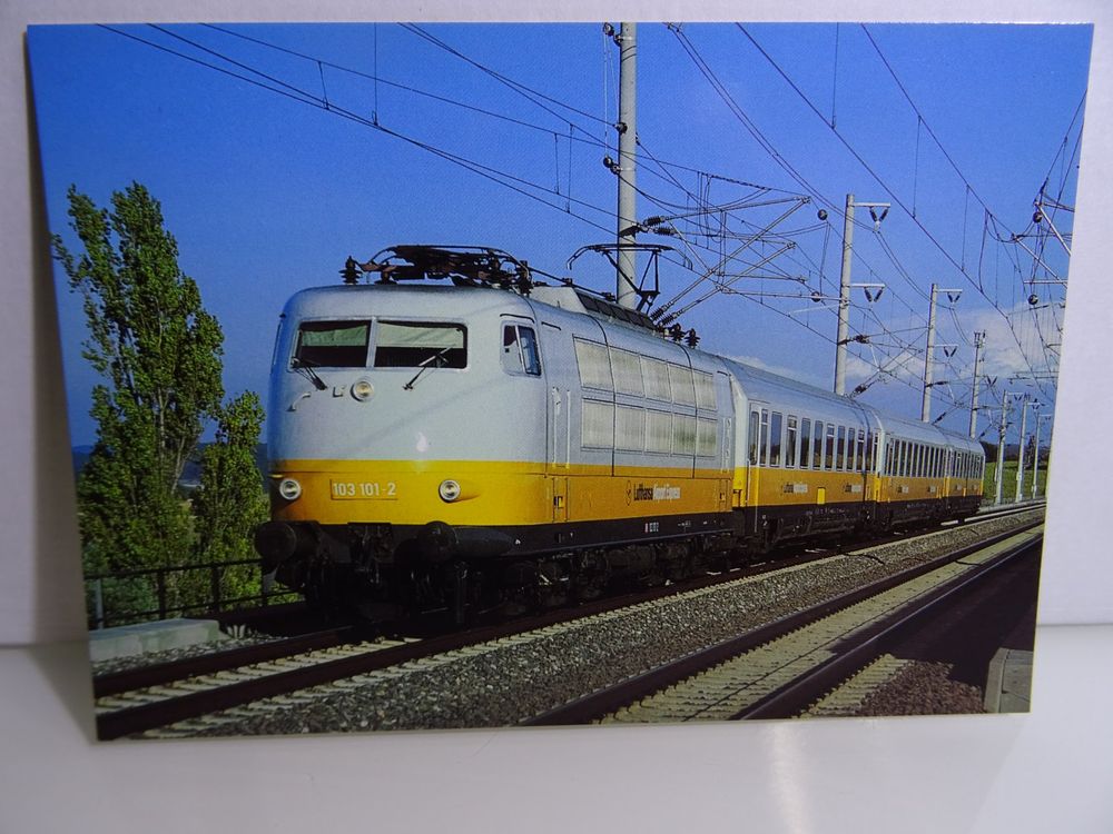 Postkarte DB Lok 103 101 Lufthansa Airport Express 1991 (Gebraucht) in Teufen AR für CHF 1.5 ...
