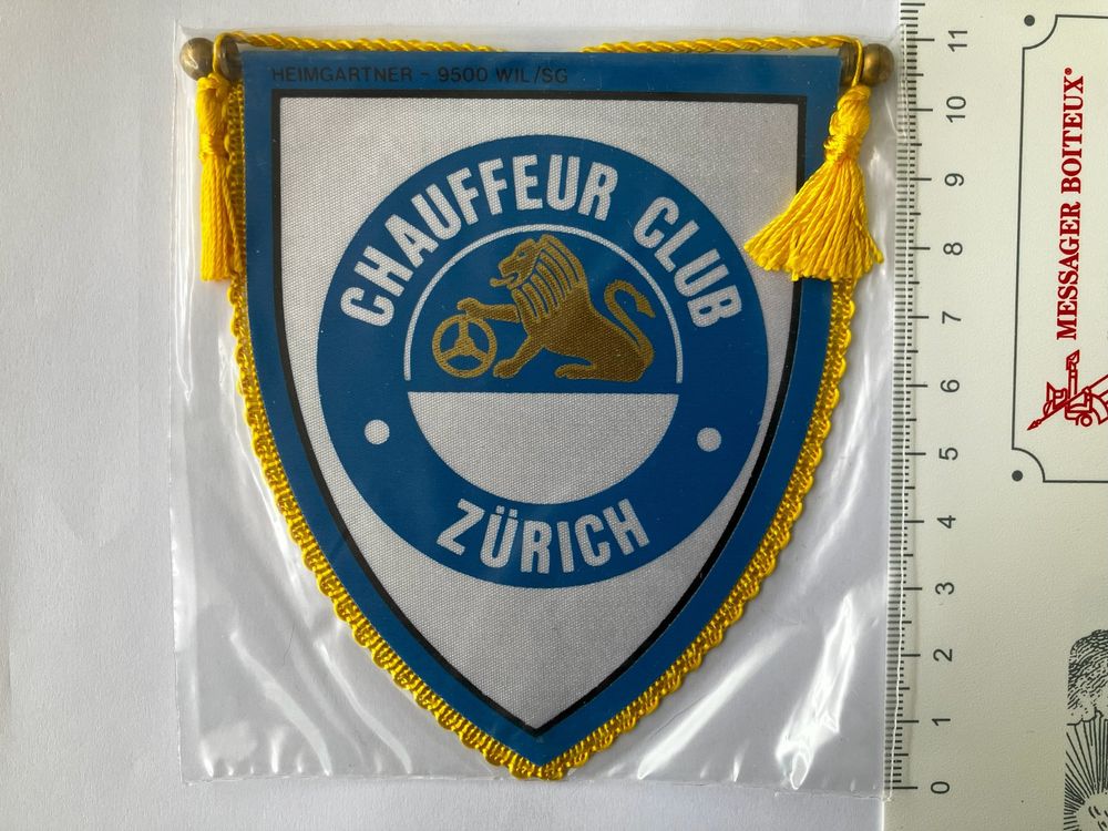 Vintage Fanion/Wimpel CHAUFFEUR CLUB ZÜRICH (Neu und originalverpackt) in Gland für CHF 8 – mit ...