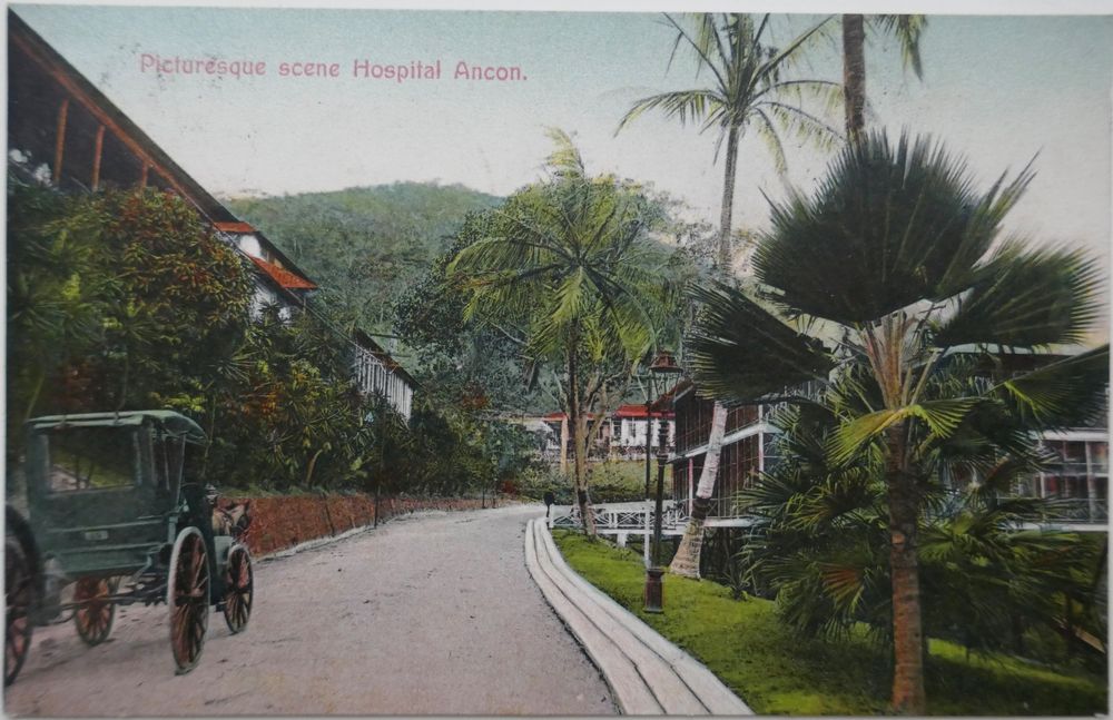 Postkarte Hospital Ancon Panama, nach Wangen b. Olten 1910 (Gebraucht ...
