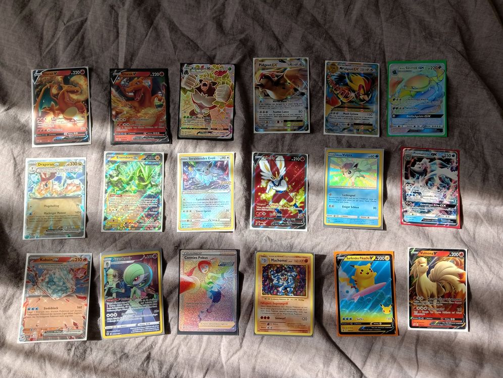 Seltene Pokémon Karten (ex, V, GX, shiny, Rainbowrare) | Kaufen auf Ricardo