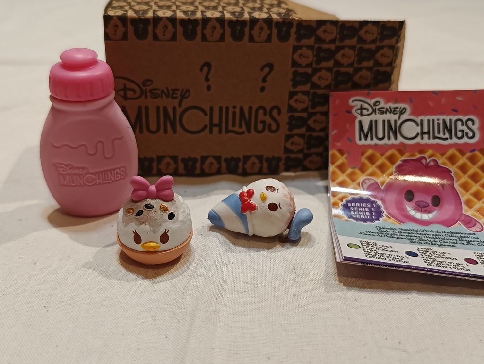 Disney Munchlings Figuren & Flasche Set Serie 1 Donald Daisy (Neu ...