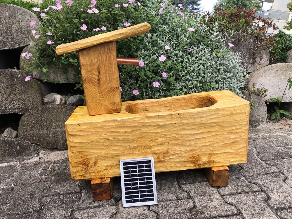 Holzbrunnen, Solar Brunnen Zierbrunnen (Neu (gemäss Beschreibung)) in Tägerwilen für CHF 250 ...