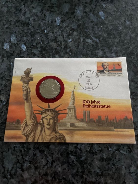 Numisbrief 100 Jahre Freiheitsstatue (Neu (gemäss Beschreibung)) in Schlossrued für CHF 15 – mit ...