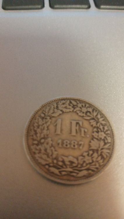Silbermünze 1 Franken 1887 ss. (Gebraucht) in Heimiswil für CHF 12 – mit Lieferung auf Ricardo ...