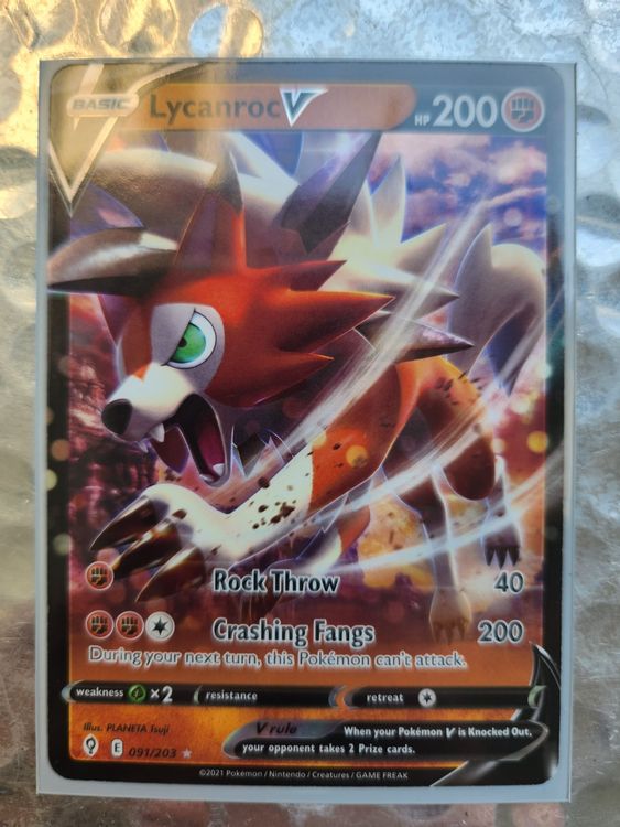 Pokemon Lycanroc V 091/ 203 | Kaufen auf Ricardo