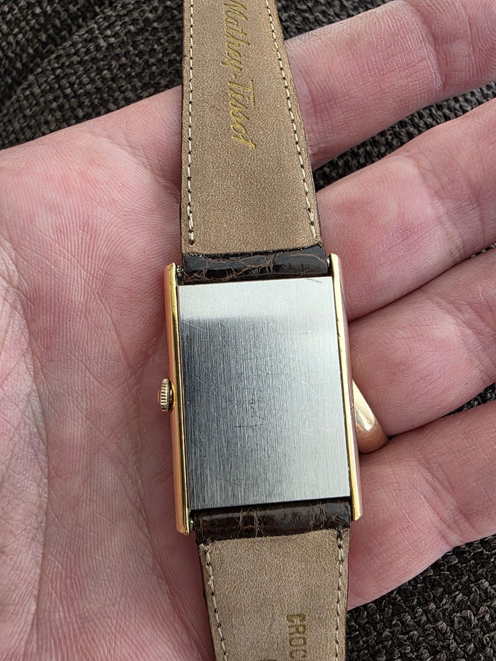 Omega De Ville vintage, montre élégante, plaqué or. Tank (D'occasion) à ...