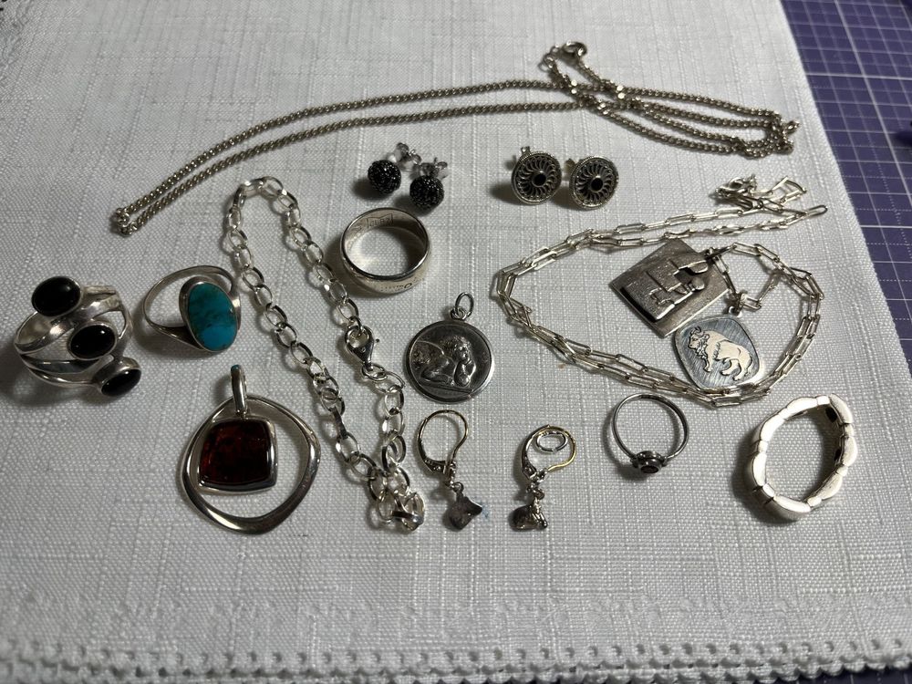 Grosses Lot Silberschmuck alles mit Stempel 800/925 | Kaufen auf Ricardo Grosses Lot Silberschmuck alles mit Stempel 800/925 | Kaufen auf Ricardo