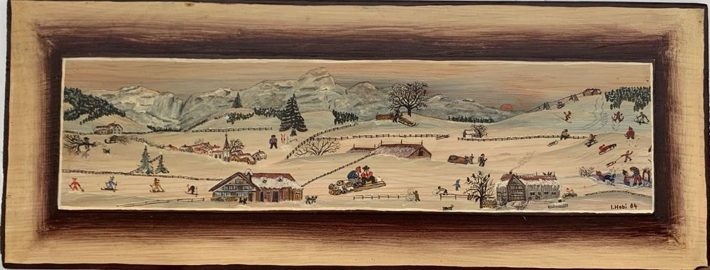 Appenzeller Gemälde Winter Szene Sign (Gebraucht) in Root für CHF 55 – mit Lieferung auf Ricardo ...