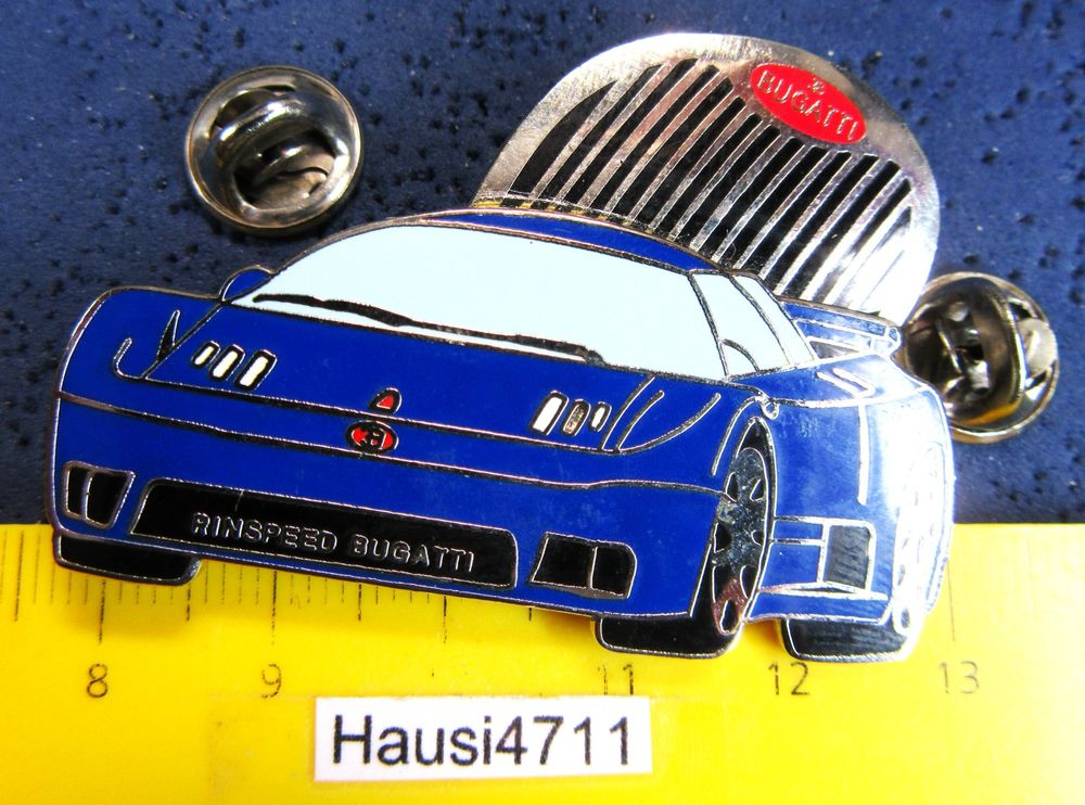 2NÄGEL-DOPPEL-PIN BUGATTI RINSPEED GROSS ENAMEL5X4CM SILBRIG | Kaufen ...