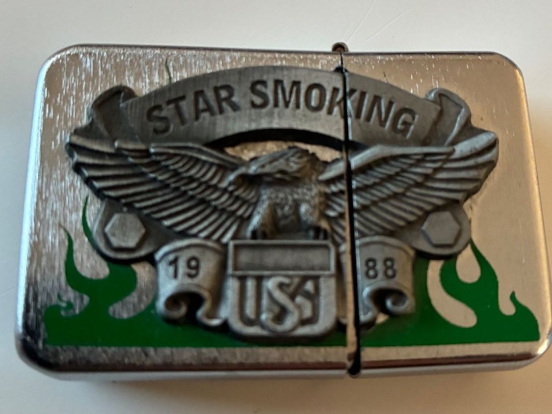 ZORR “USA Eagle” Metall‑Feuerzeug – STAR SMOKING 1988 (Gebraucht) in ...