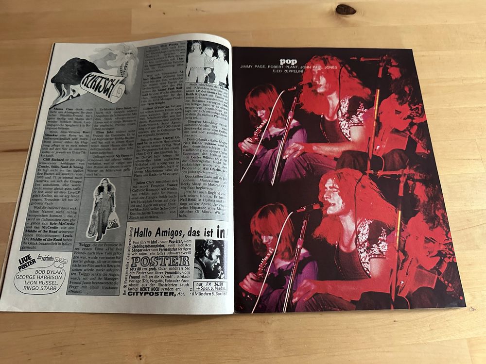 Rares POP Heft Nr.3 1971 komplett URIAH HEEP DEEP PURPLE (Gebraucht) in ...