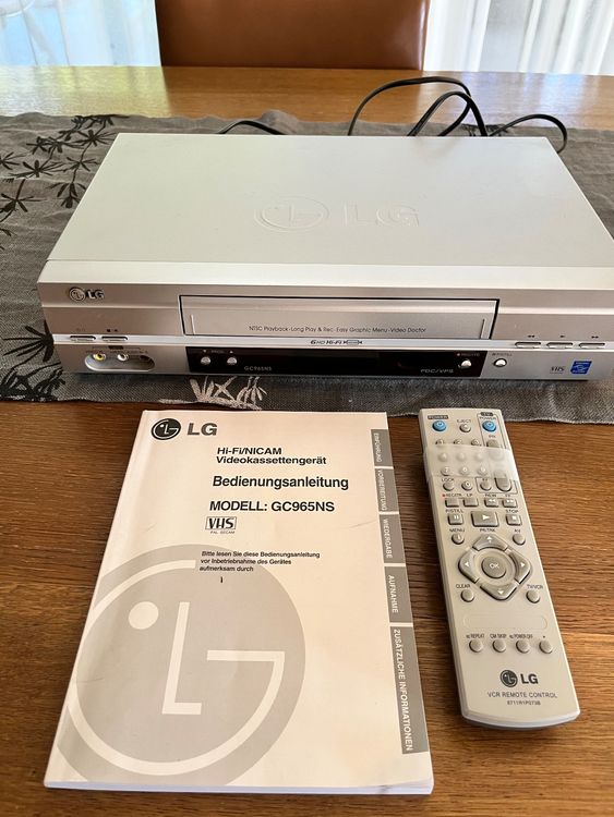 LG Videorecorder GC965NS mit Fernbedienung, VHS Player | Kaufen auf Ricardo