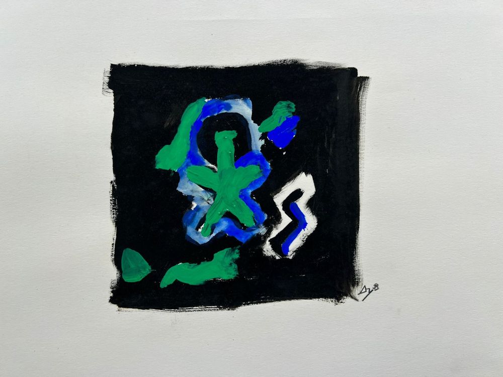 Abstrakt Gemälde Monogrammiert. (Gebraucht) in Neuhausen am Rheinfall für CHF 10 – mit Lieferung ...