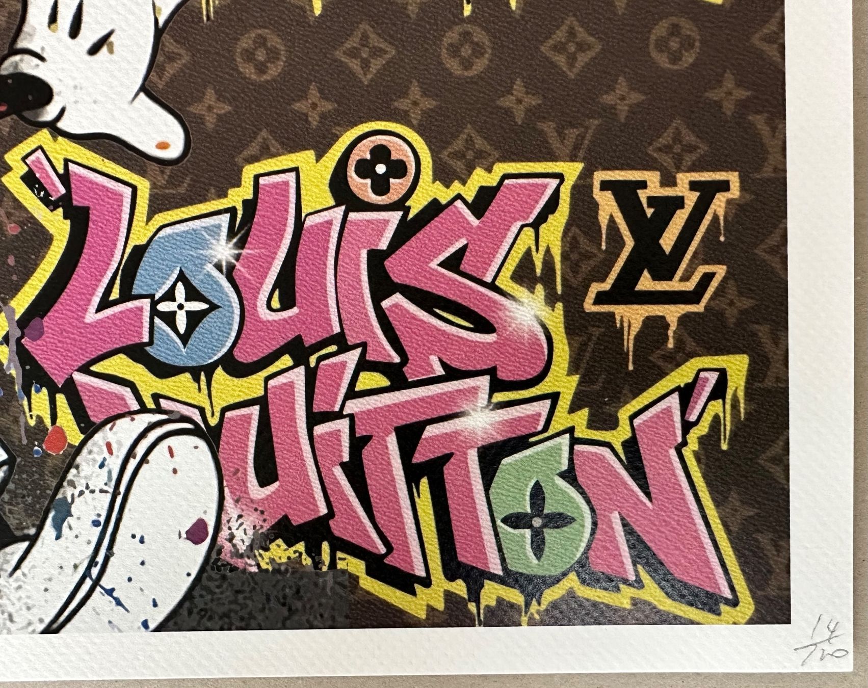 Death: Banksy Vuitton Mickey, signiert 14/100 (Neu (gemäss Beschreibung ...