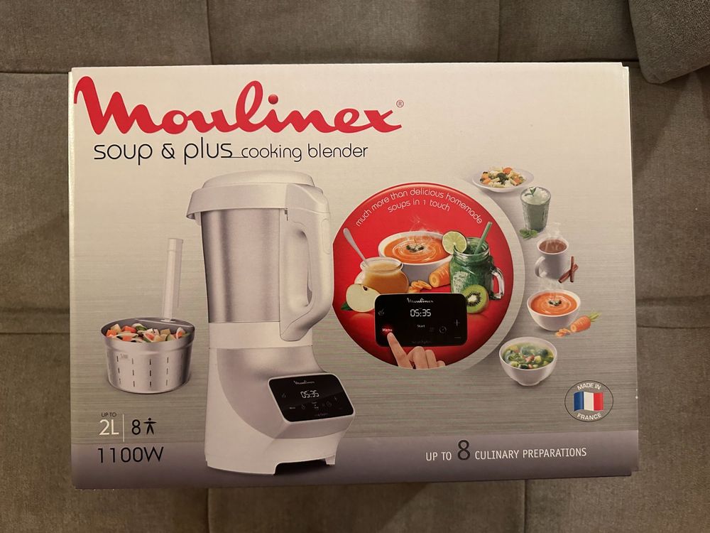 Moulinex Soup&plus gris 1100 W + panier vapeur inox neuf (Neuf avec emballage d'origine) à ...