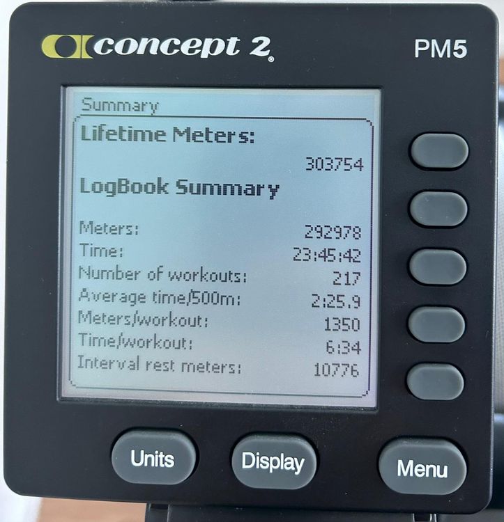 Concept2 PM5 RowErg Ruderergometer (Gebraucht) in Zürich für CHF 890 – nur Abholung auf Ricardo ...
