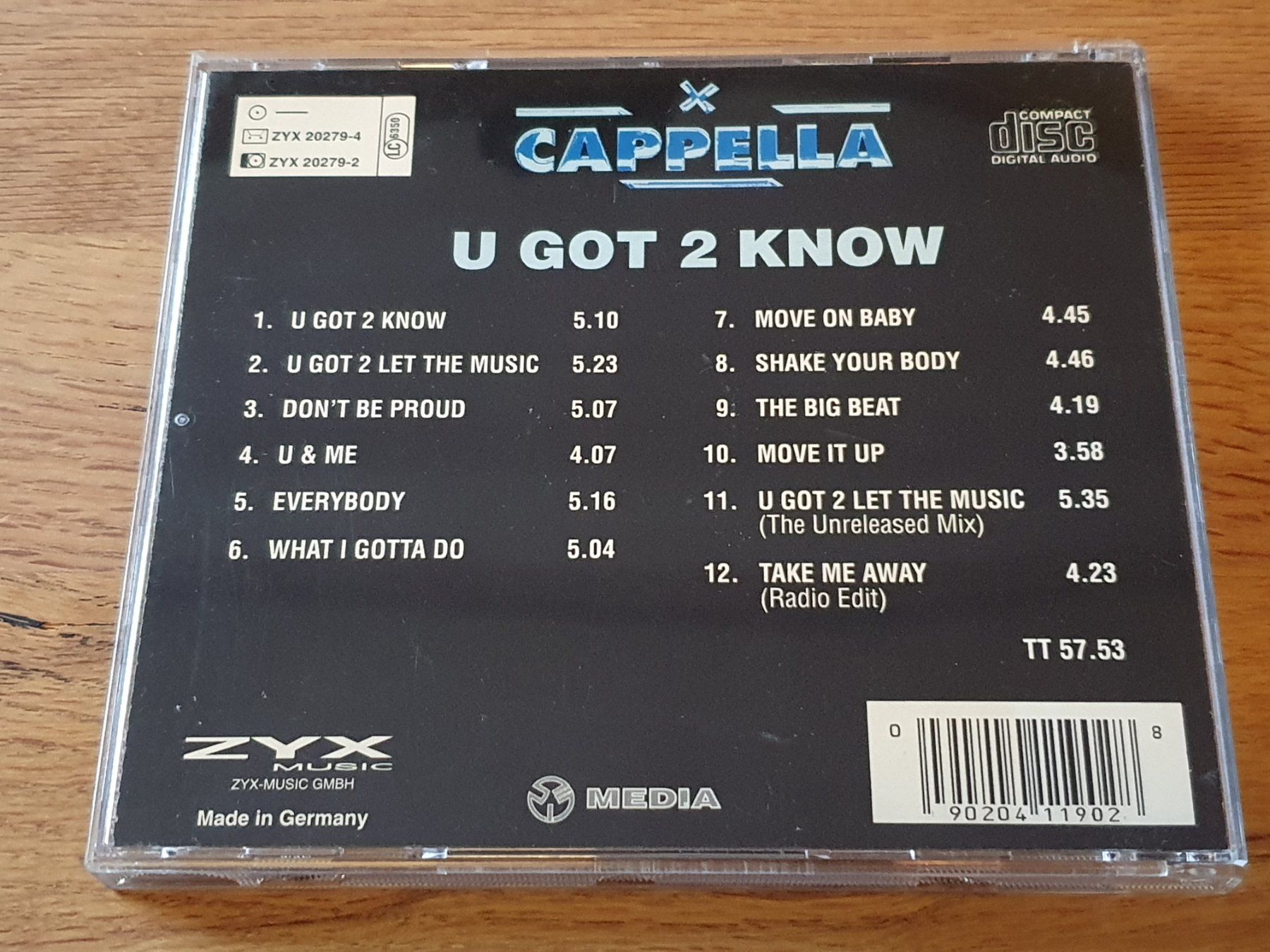 Cappella - U got 2 Know - CD (Gebraucht) in Auenstein für CHF 3 – mit ...