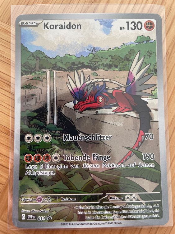 Koraidon Alt Art Promo Pokemon Karte. Ab.1.Fr (Neu (gemäss Beschreibung ...