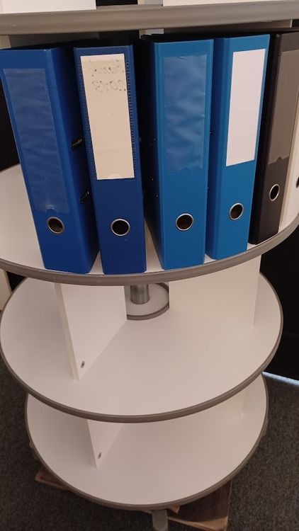 Büro Ordnerständer für 120 Ordner, rund, Durchmesser 80cm (Gebraucht ...