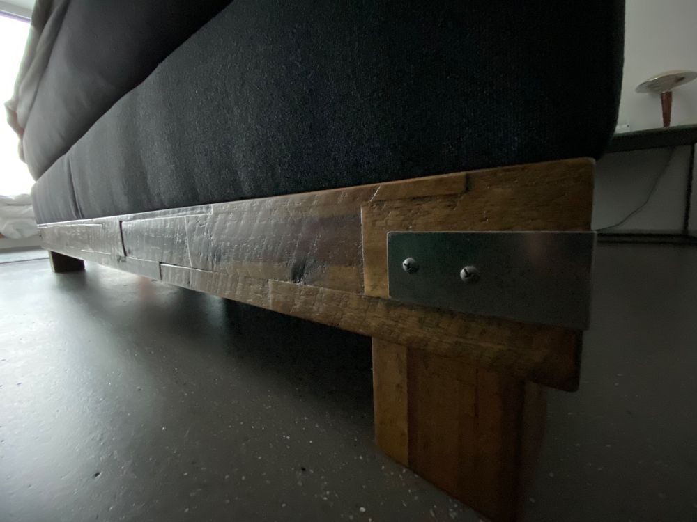 Boxspring-Bett Subito 180/200 Stoff anthrazit/braun Pfister | Kaufen ...