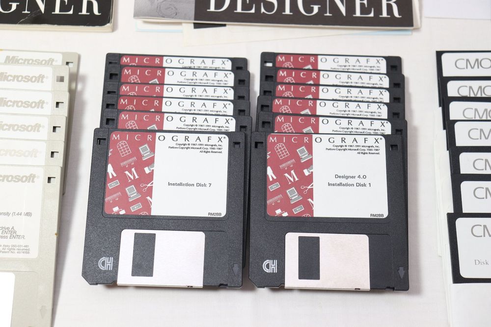 Micrografx Designer + Windows 3.1 Disketten, Retro 1993 (Gebraucht) in ...