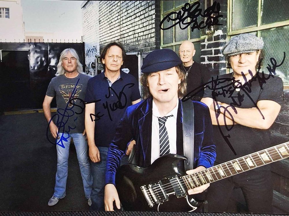 AC/DC - Original in-person Autogramm auf Foto mit Beweis rar (Gebraucht ...