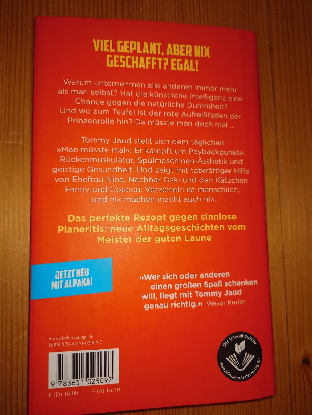 Tommy Jaud "Man müsste mal..." - Top Zustand! Roman (Gebraucht) in Bern ...