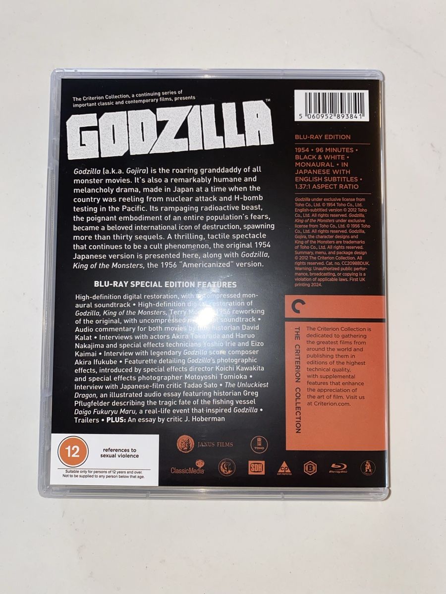 Godzilla Criterion Collection Blu-ray 1954 (Gebraucht) in Rüschlikon ...